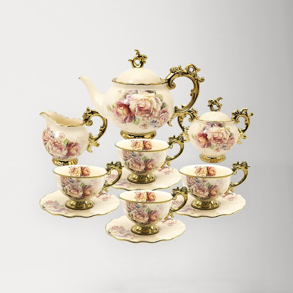 15 Pieces British Porcelain Tea Sets – Feblilac Store