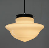 Art deco milk glass pendant light – Feblilac Store